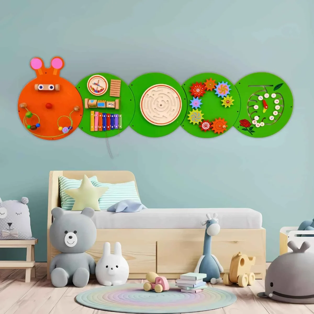 Beatle Wall Toy for Kids Educational Interactive Wall Decor Toy